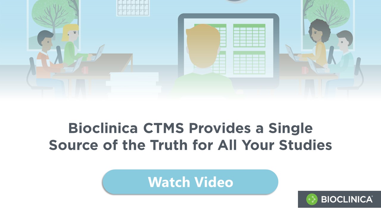 Bioclinica CTMS Provides a Single Source of the Truth for All Your Studies